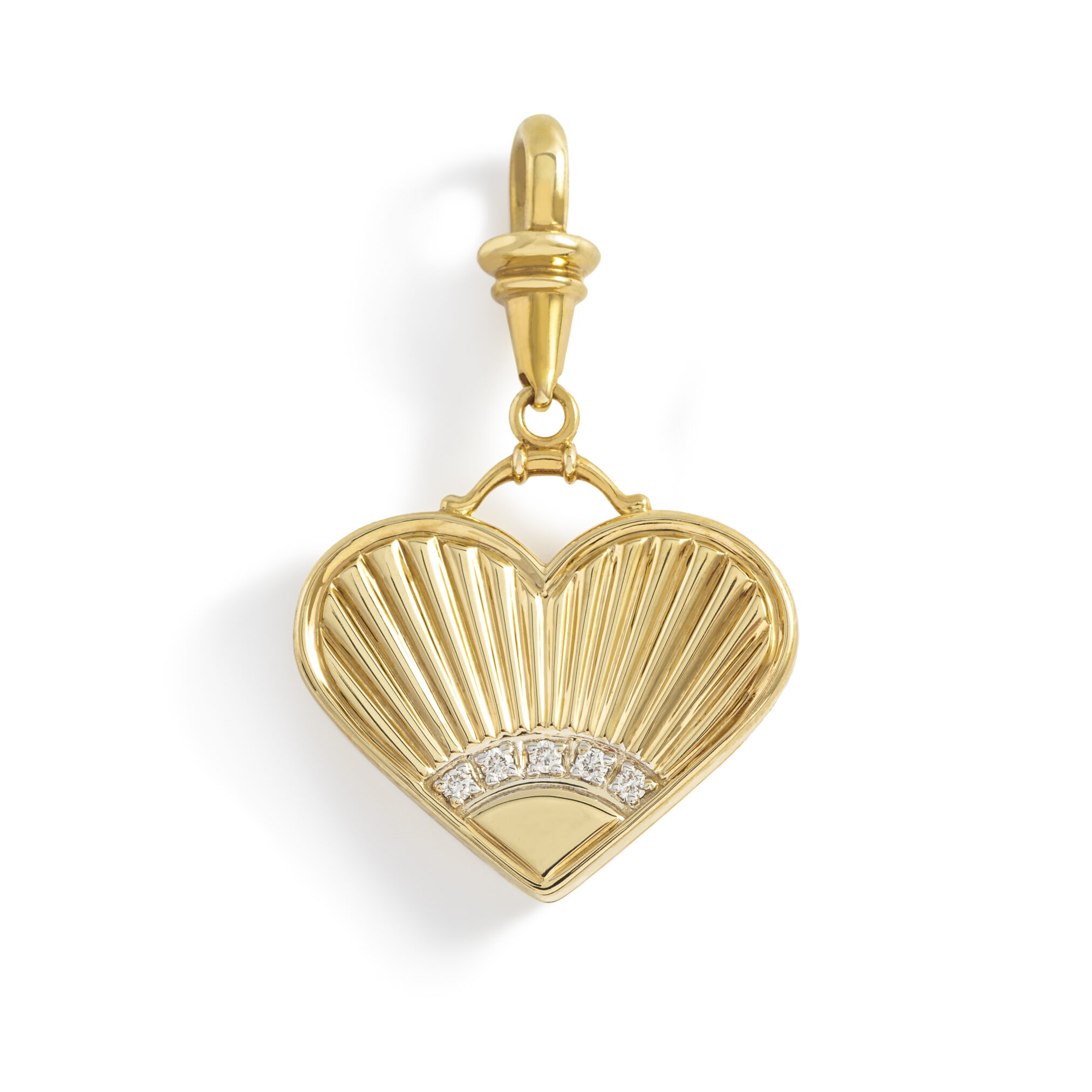 Openable, double-faced pendant "Heart" - Efirgems